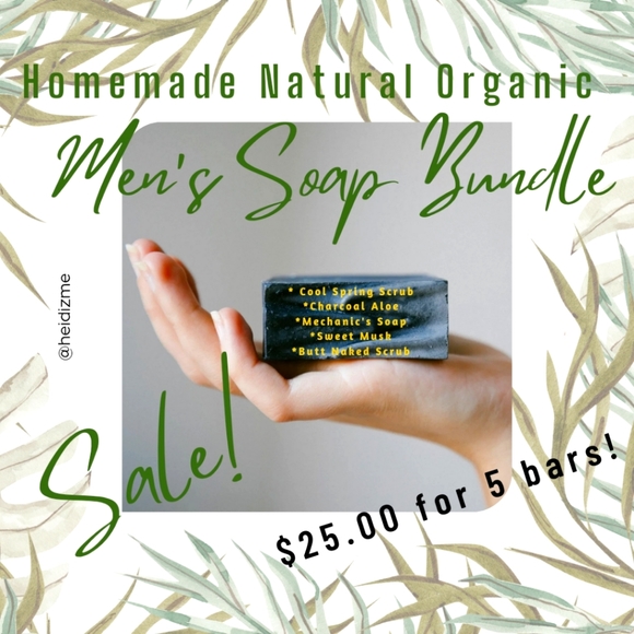 Hand Crafted | Grooming | Homemade Natural Organic Mens Soap Bundle | Poshmark